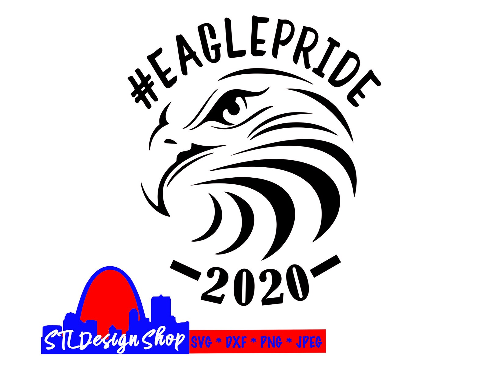 Eagle Pride 2020 svg cut file Eagle mascot clip art file for | Etsy