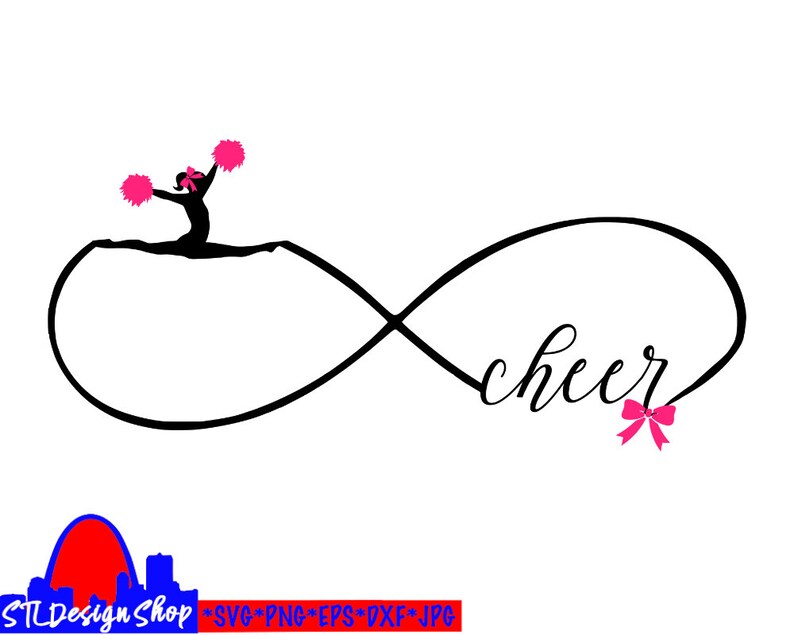 Cheerleading for Life Cheer Infinity Sign Svg Cut File Dxf Png - Etsy