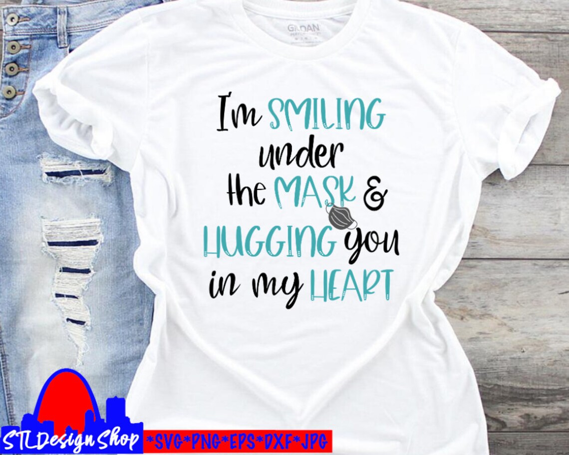 Smiling Under the Mask Svg Png Jpeg Back to School Diy Gift - Etsy