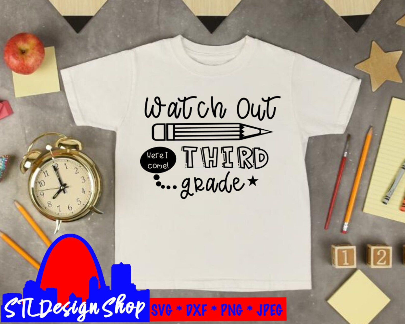 Third Grade Here I Come 3rd Grade Class Svg Cut File Last Day - Etsy