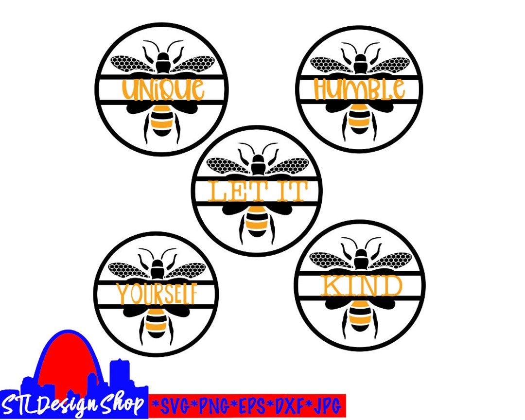Be Kind Bundle SVG PNG DXF Kindness Campaign, Bumble Bee Bundle ...