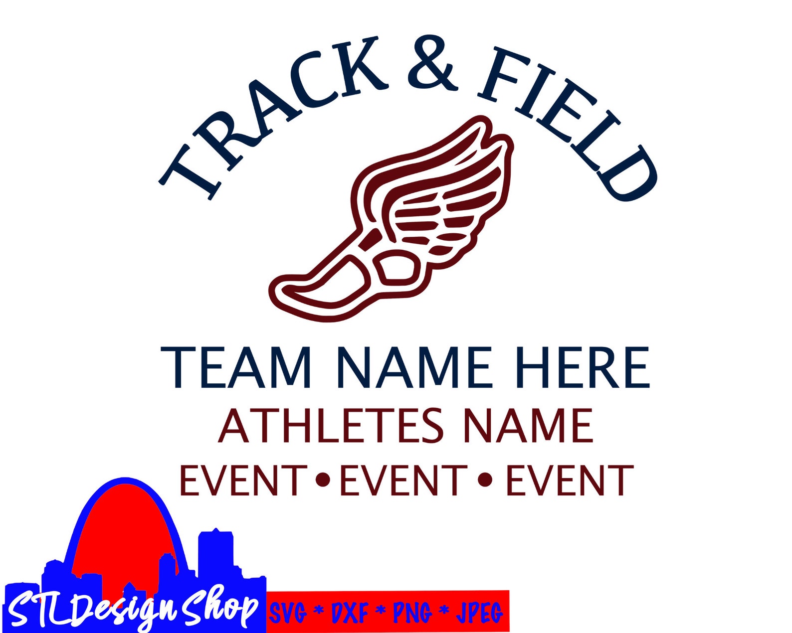 Custom Personalized Track and Field SVG Digital Design - Etsy