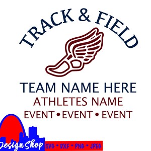 Custom Personalized Track and Field SVG Digital Design Running, Pole ...