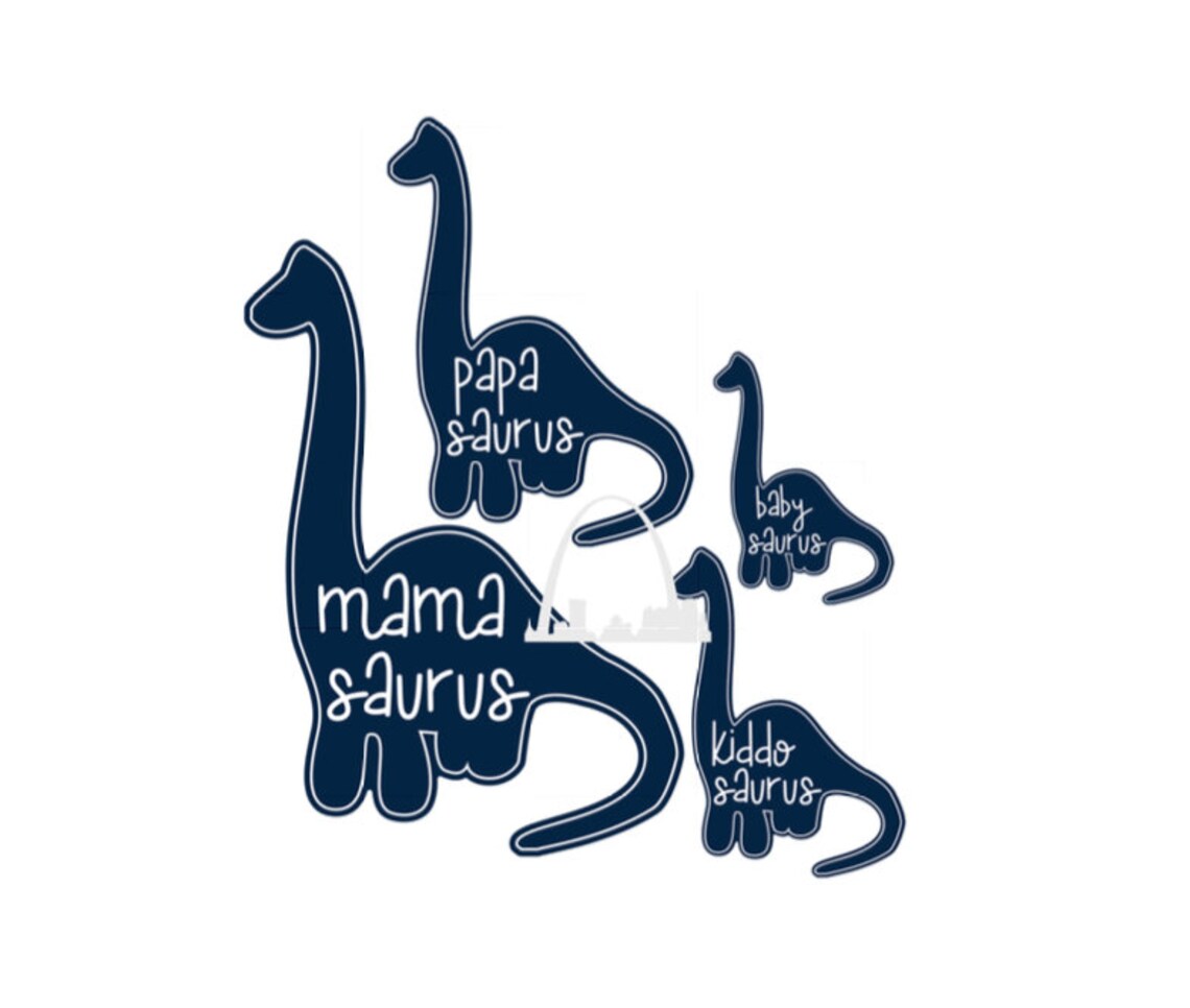 Mamasaurus Papasaurus Babysaurus Kiddosaurus Dinosaur Bundle - Etsy