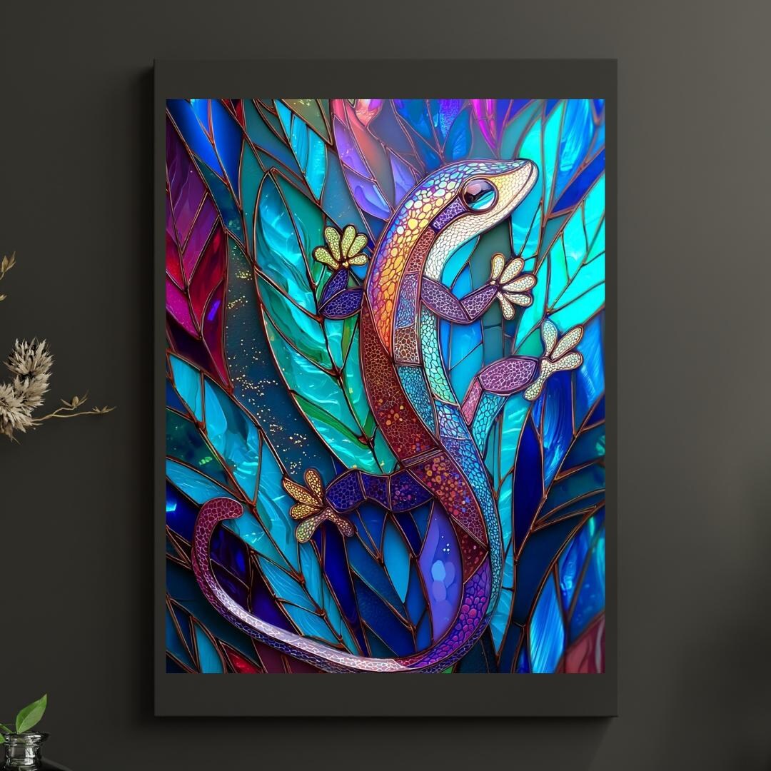 Jigsaw Puzzle - Mystical Fantasy Glass Gecko Puzzle - Etsy