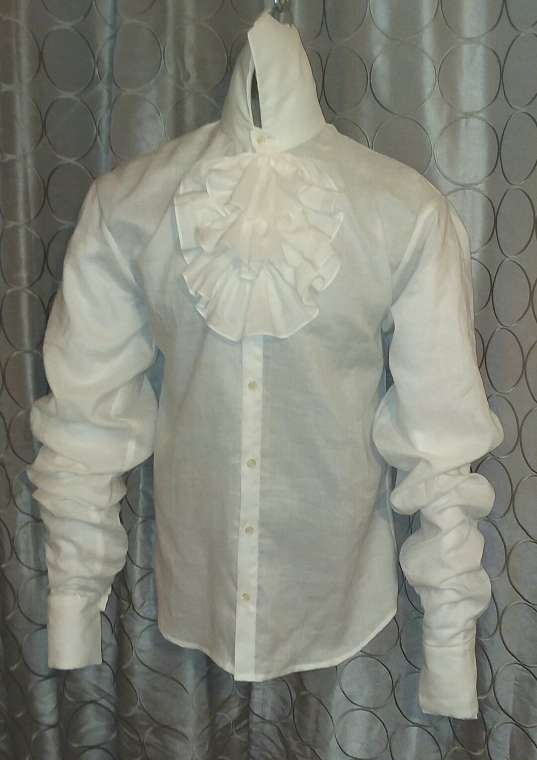 18th Century English Regency Shirt Extra High Collar Neck - Etsy