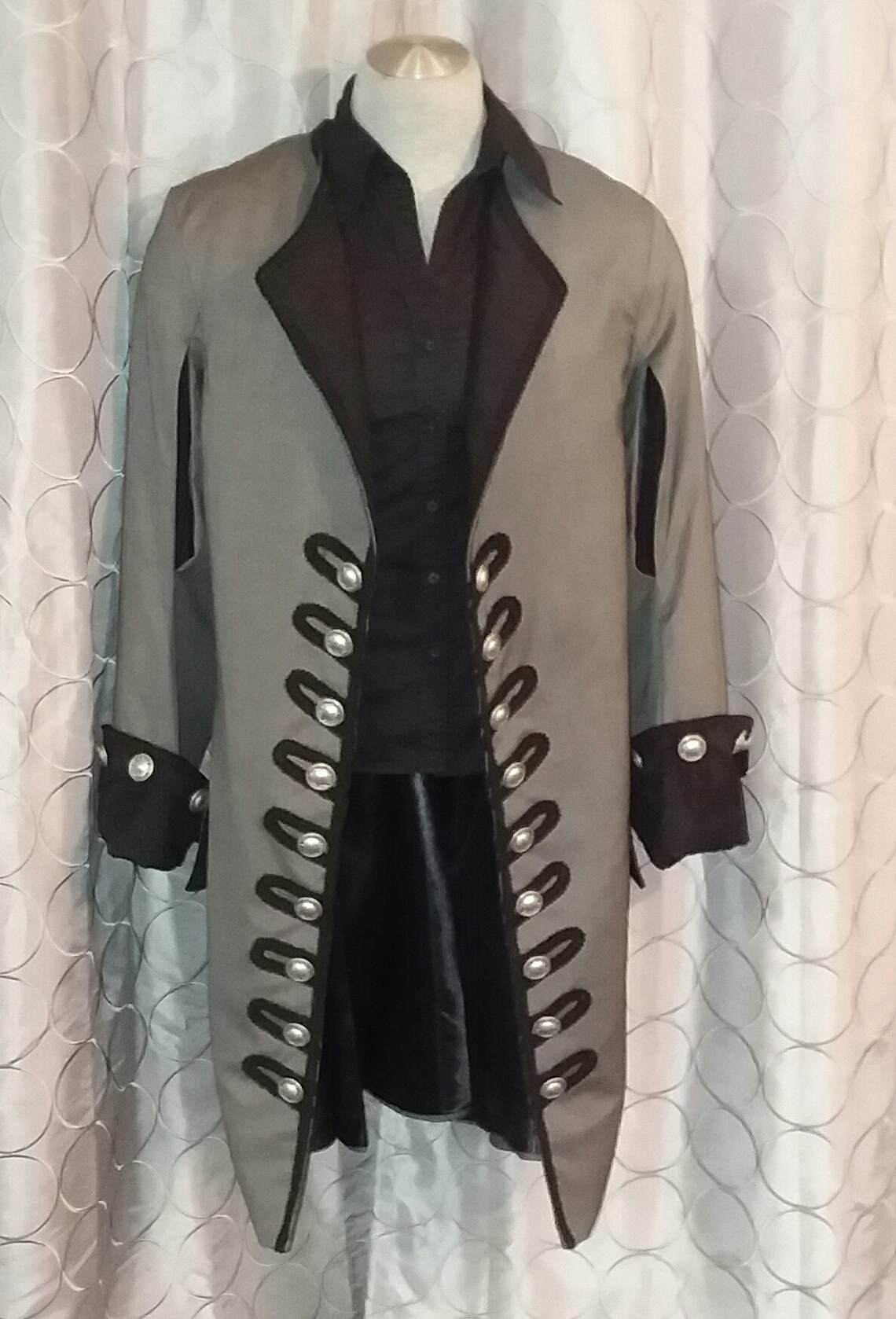 18th Century Pirate Captain Coat With Full Skirted Back and - Etsy