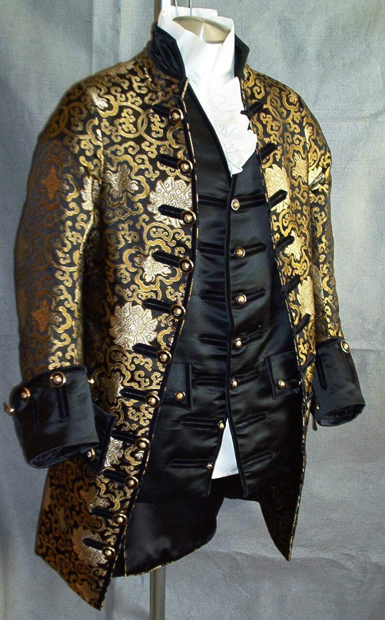 Mans Rococo Jacket 18th Century Late Baroque Pirate Coat | Etsy