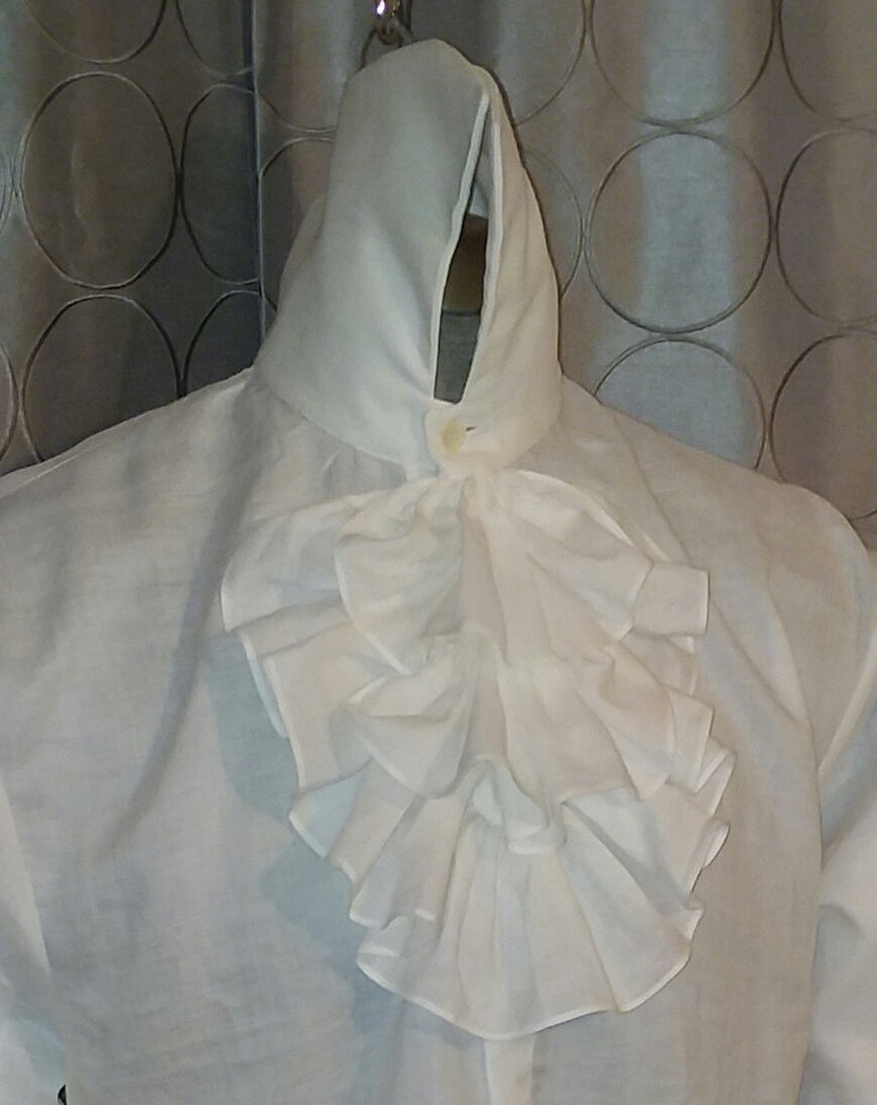 18th Century English Regency Shirt Extra High Collar Neck | Etsy
