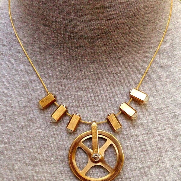 Clockwork Necklace - Etsy