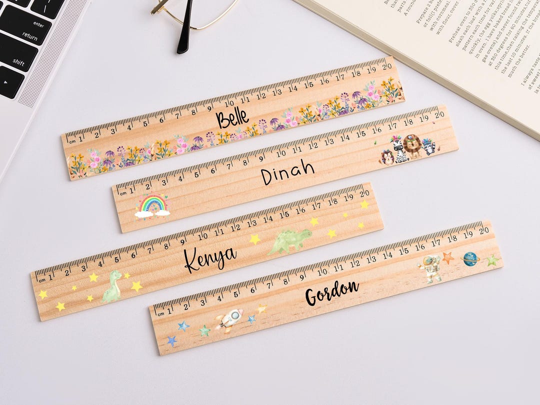 Wooden Ruler,student Rule,school Supplies,personalized Kids Ruler,back ...