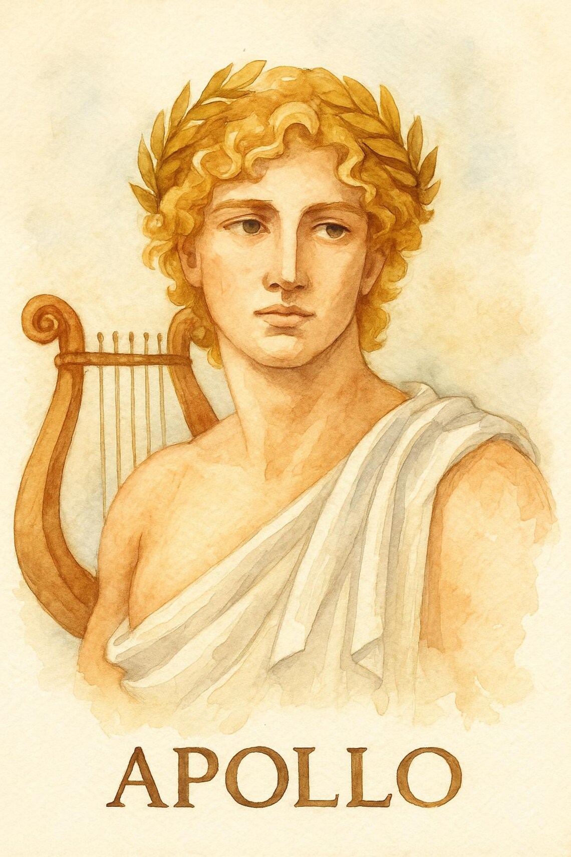 Apollo – Greek God of Light Printable Wall Art | Ancient Mythology ...