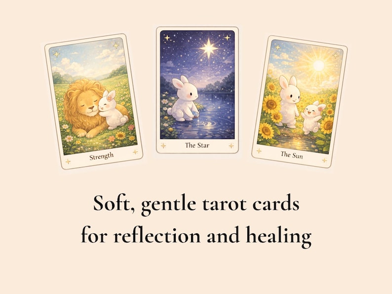Gentle Bunny Tarot Deck - Major Arcana, Self-reflection (PDF Download ...