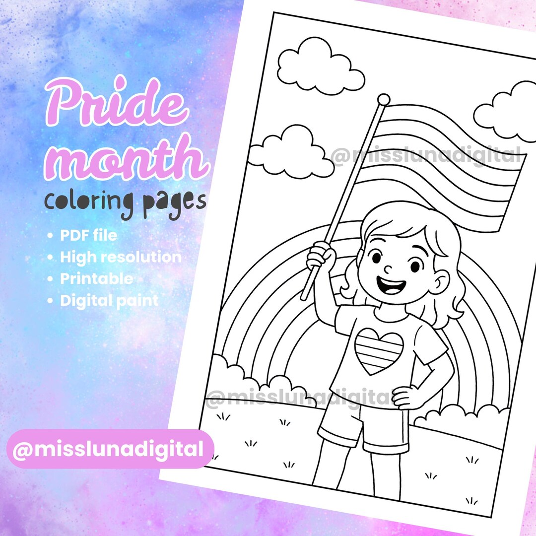 Pride Month Coloring Page - LGBTQ+ Printable PDF for Adults & Kids ...