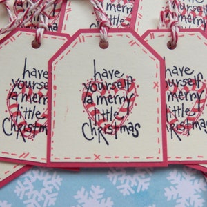 Christmas Tags - Holiday Wishes - so Delicious - Handmade- Scalloped ...