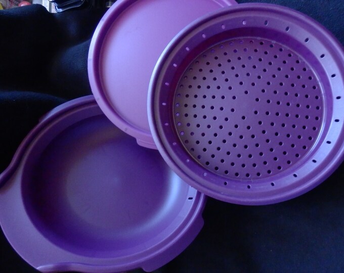 Tupperware ~ Microwave Stack Cooker/ Smart Steamer ~ Dark Magenta - 5 ...