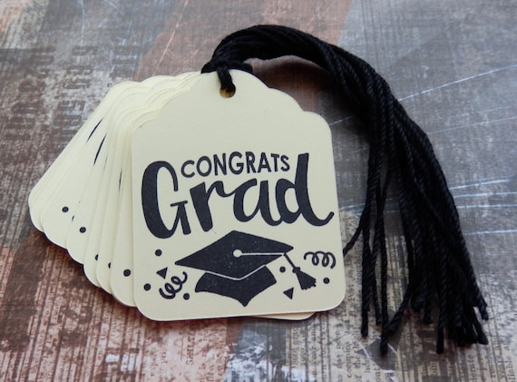 Card Making & Stationery 8 gifthang tags graduate Commencement CONGRATS ...