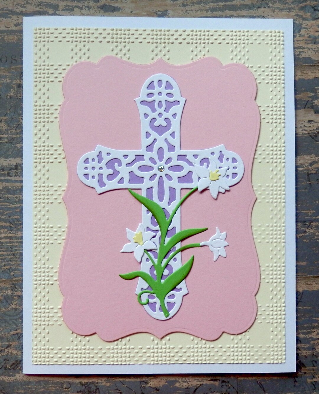 Easter Greeting Card, Easter Cross Card, Cross, Easter, Religious ...