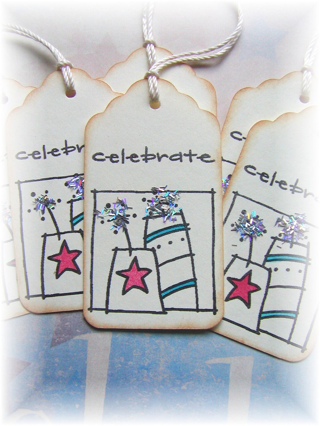Fourth of July - Celebrate- Fireworks - Firecracker-tags (6) - Etsy