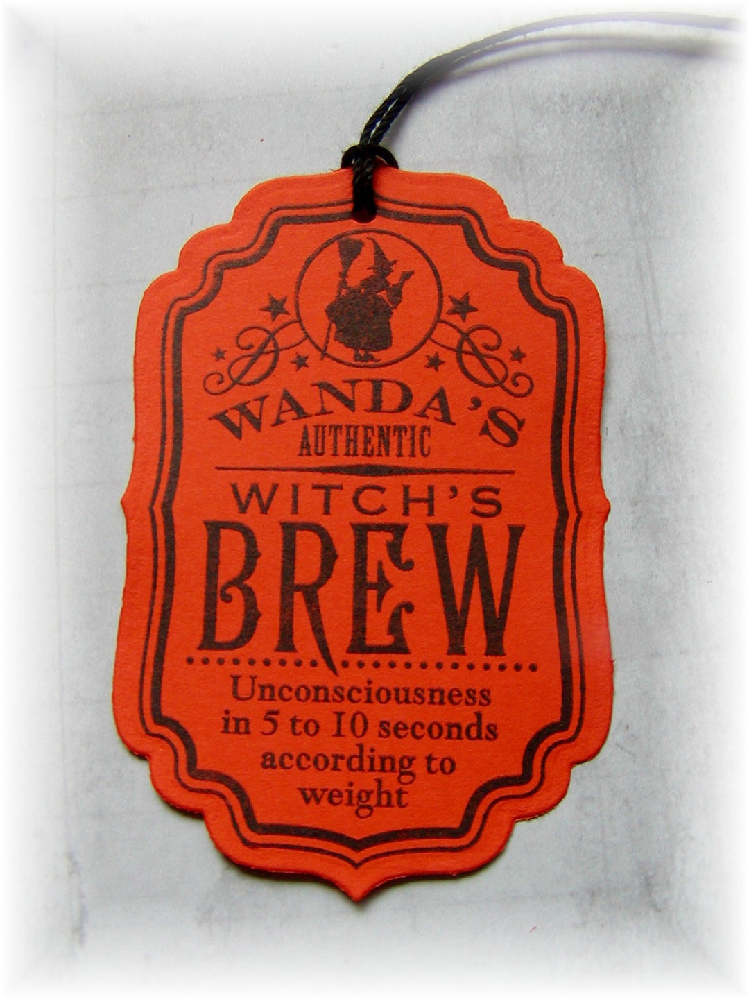 Wanda's Witch's Brew Halloween Tags (6) - Etsy