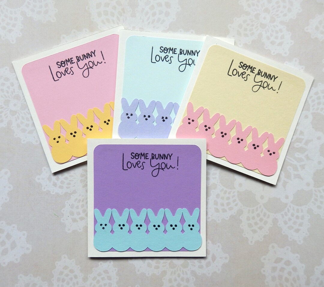 Easter Themed Cards - Easter Greetings - Somebunny Loves You - Handmade ...
