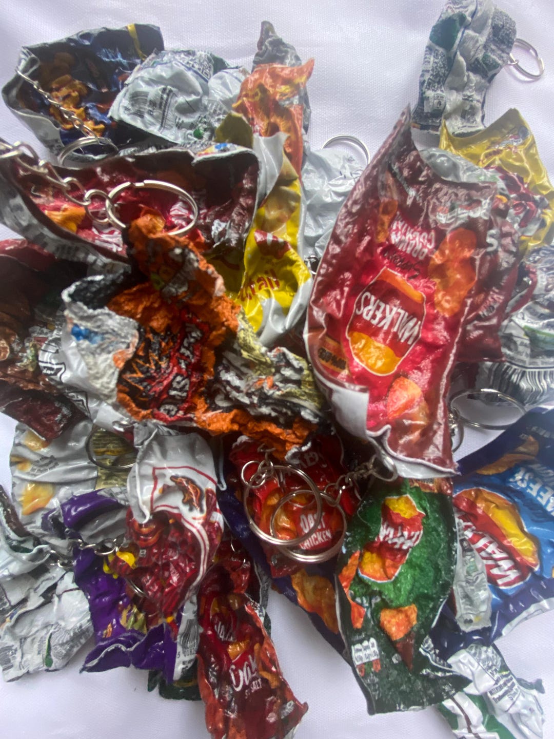 Crisp Packet Keychains - Etsy