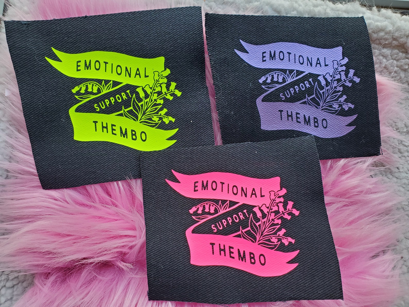 Patch: Emotional Support Thembo - Etsy