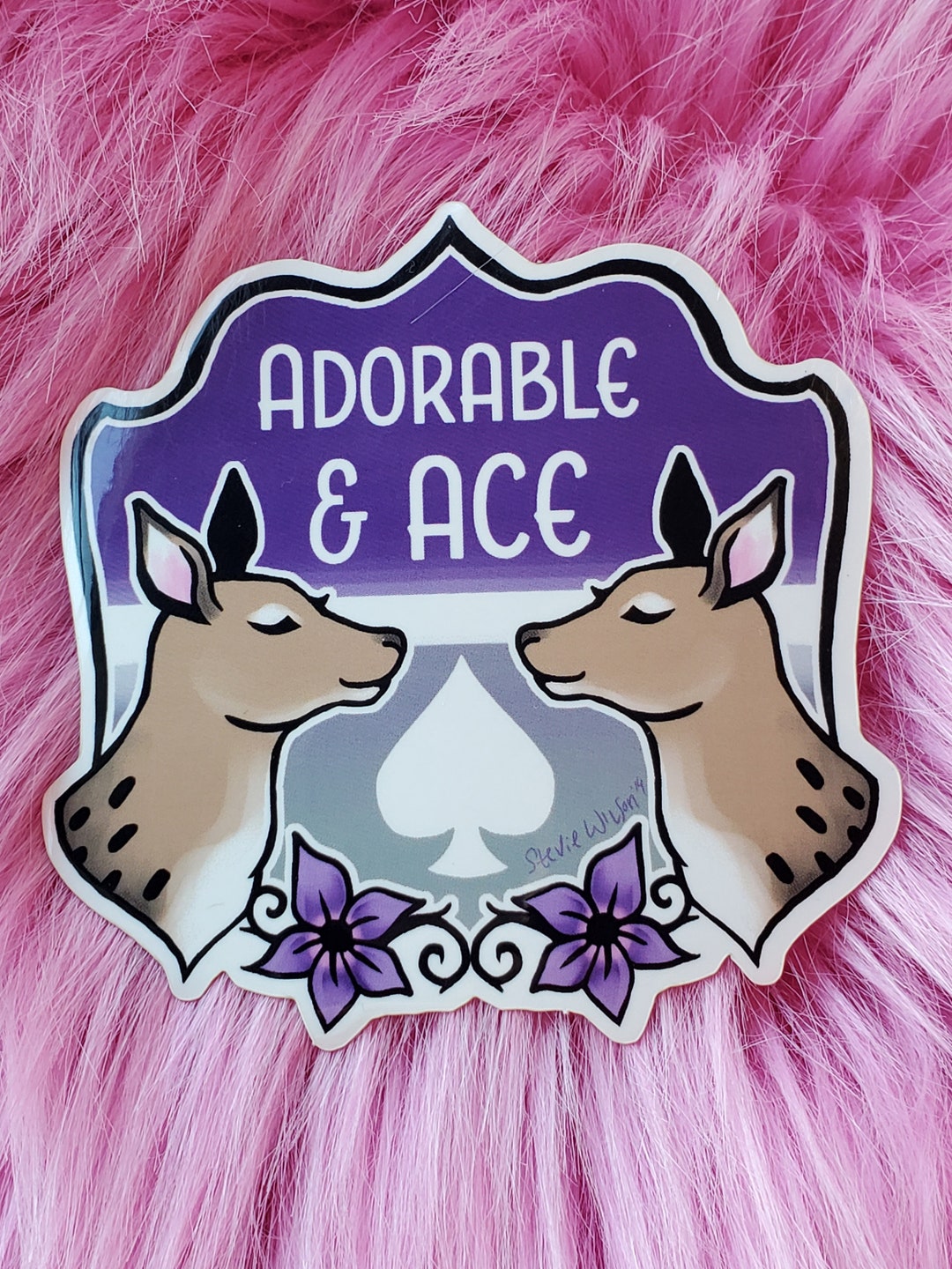 Sticker: Adorable and Ace - Etsy