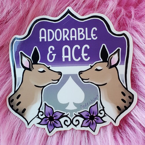 Sticker: Adorable and Ace - Etsy