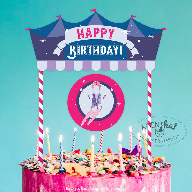 Instant Download Circus Birthday Cake Topper Printable - Etsy