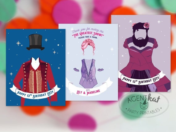 Circus Party Custom Wording Table Sign Poster Greatest Show | Etsy