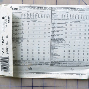 Mccall's Sewing Pattern 6591, Vintage Pattern, Girls Dress Jumpsuit ...