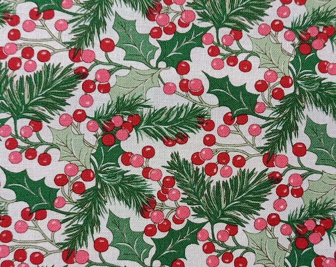 Fat Quarter - Liberty Fabrics A Woodland Christmas, Winterberry Holly ...
