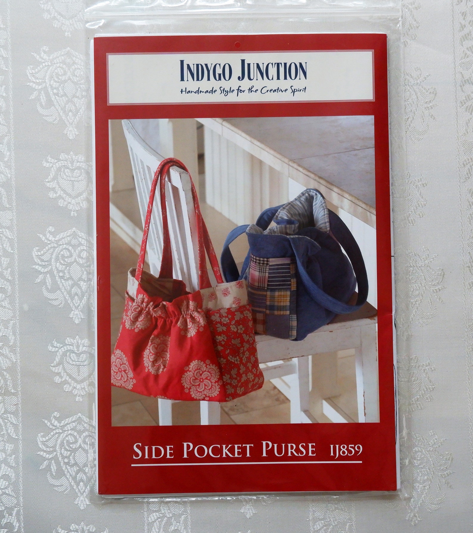 Side Pocket Purse Pattern by Indygo Junction IJ859, Handmag Pattern ...