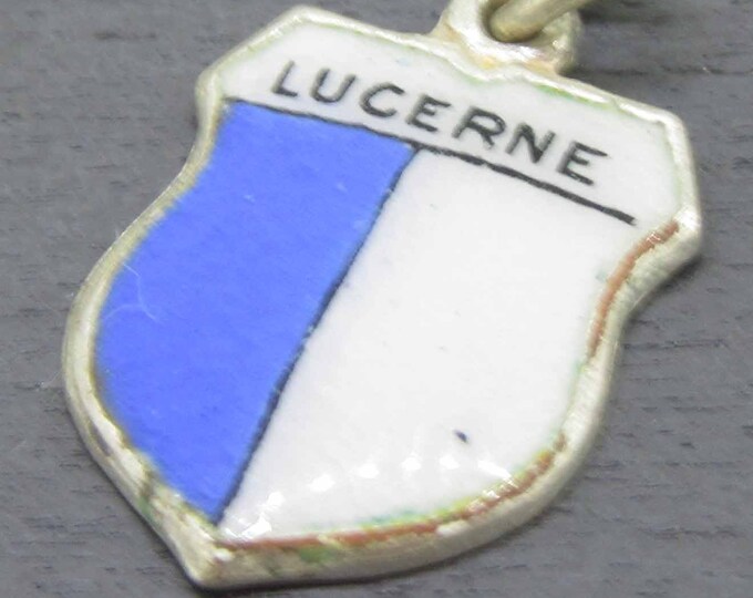 Lucerne Switzerland Charm, Enamel Shield Charm, Switzerland Souvenir ...