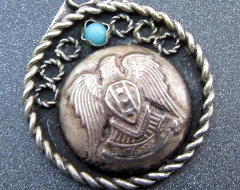 Syrian eagle pendant | Etsy
