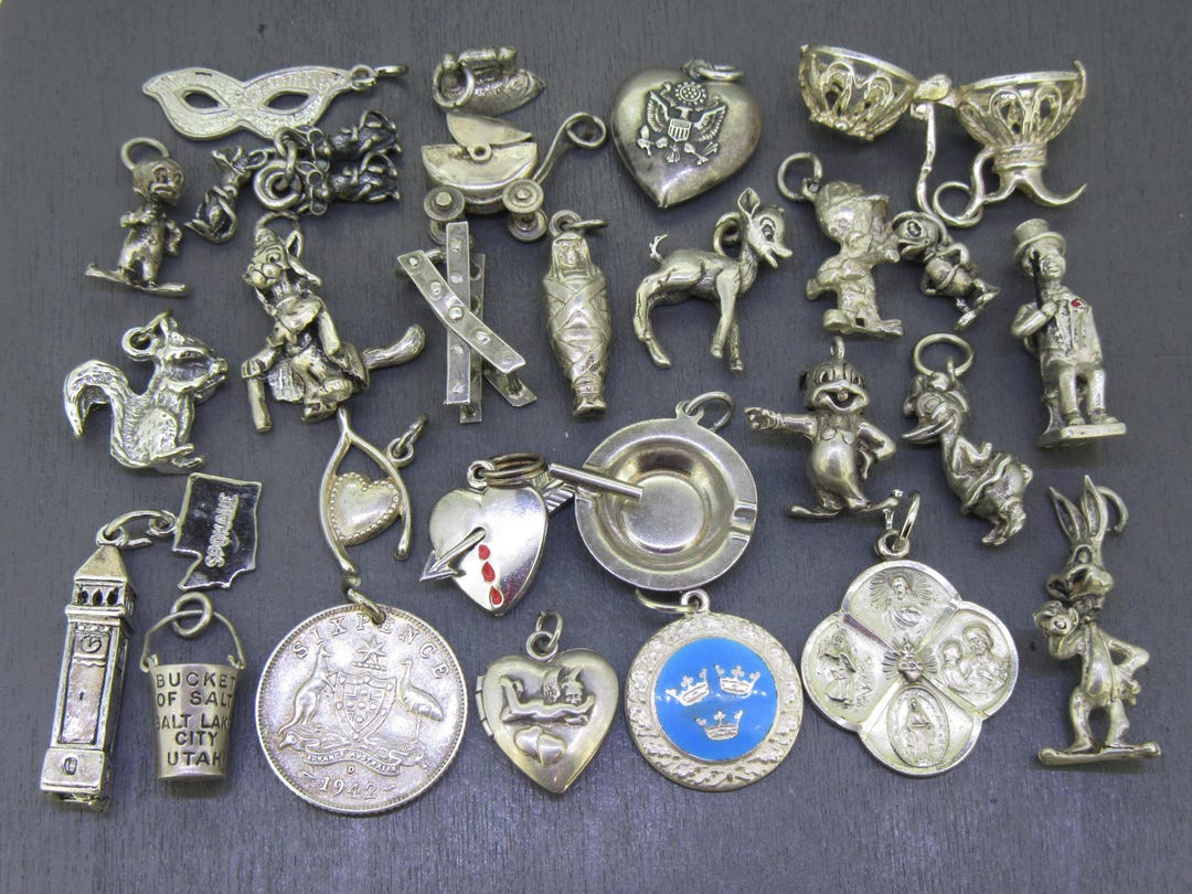 CHOICE Vintage Sterling Bracelet Charm, Honest John Pinocchio, Disney ...