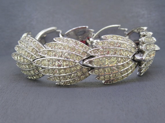 RARE Trifari Fireworks Bracelet with Clear Stones, Vi… - Gem
