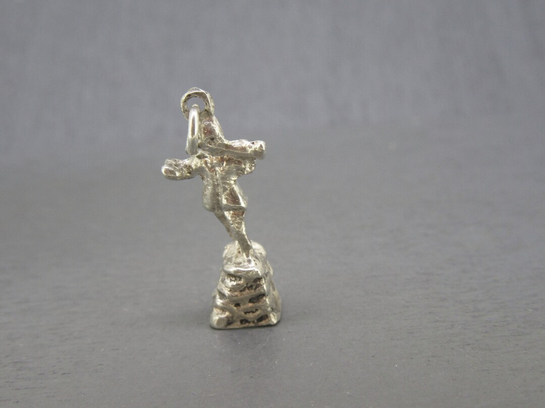 Sterling Silver Pied Piper Statue Charm - Etsy