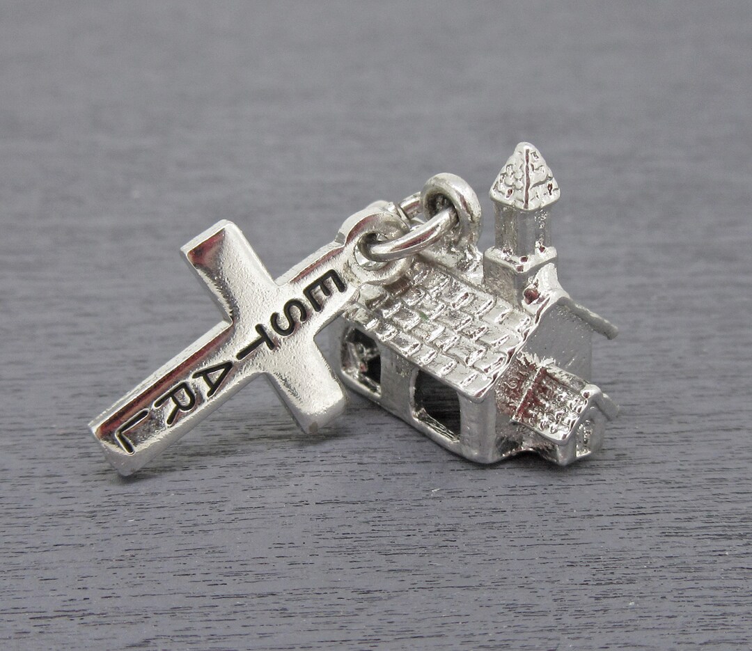 Sterling ESTARL Church Charm, Christian Gift, Religious Charm ...