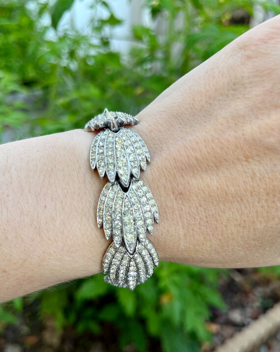 RARE Trifari Fireworks Bracelet with Clear Stones, Vi… - Gem
