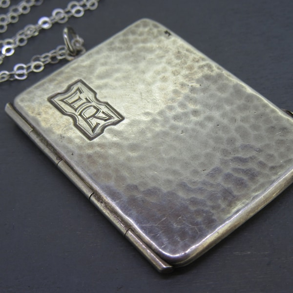 Silver Book Locket - Etsy