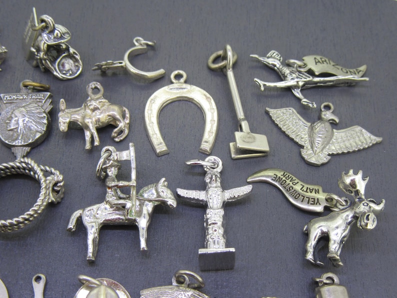 CHOICE Vintage Sterling Bracelet Charm, Southwest and Western ...