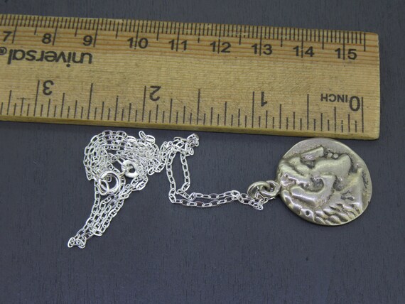 Vintage Sterling Alexander The Great Coin Replica Pen… - Gem