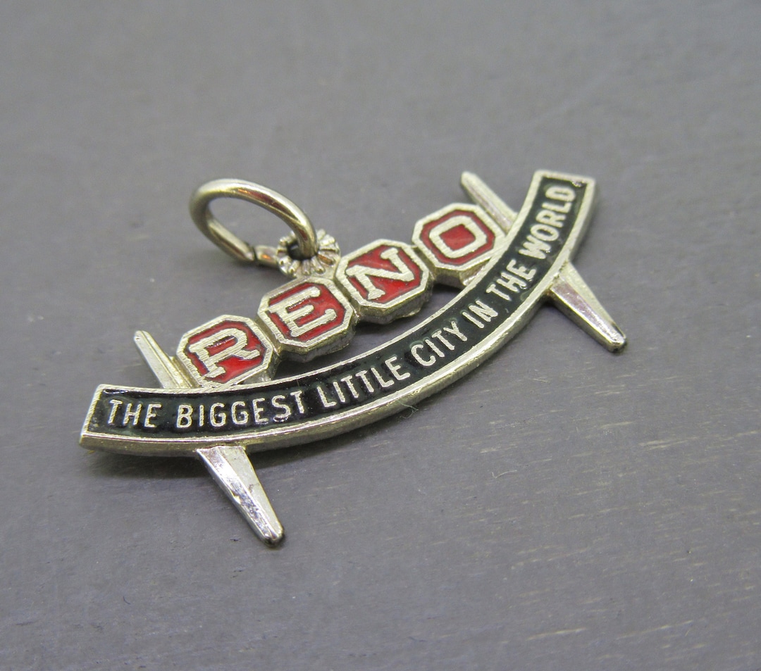 Vintage Sterling Enamel Reno Charm, the Biggest Little City in the ...