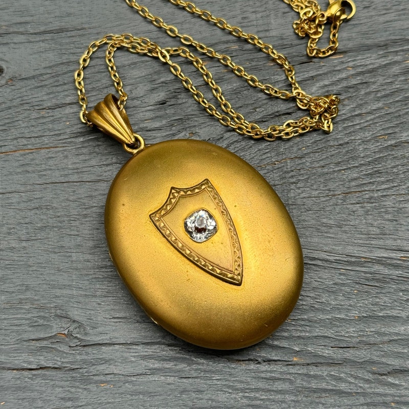Shield Locket - Etsy