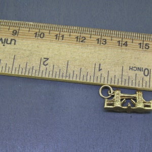 Vintage 14k Gold London Tower Bridge Charm With Ship - Etsy
