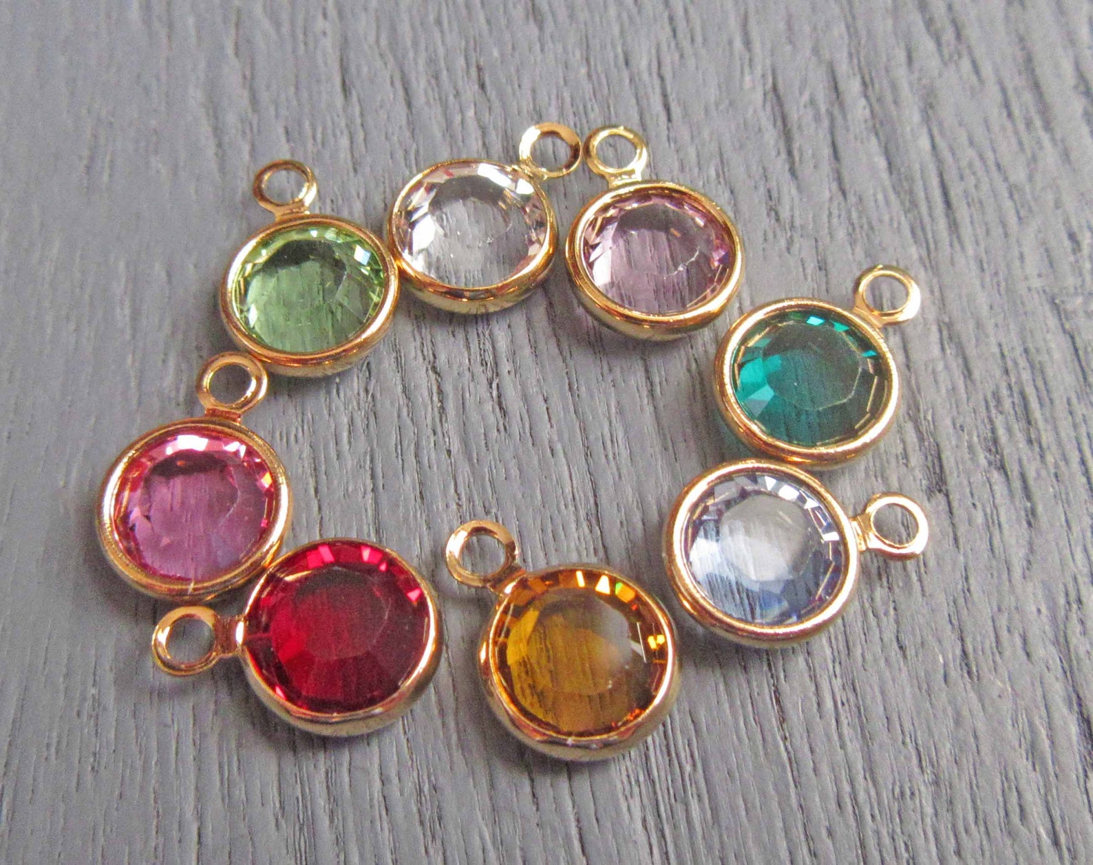 Swarovski Birthstone Charm, Sold Individually, 7mm Birthstone Crystal ...