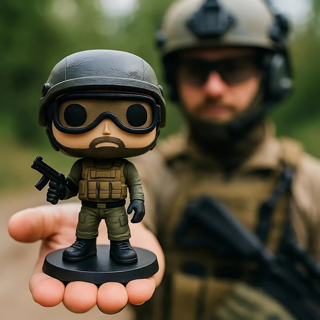 Custom Airsoft Figurine, Personalized 3D Operator, Unique Gift for ...