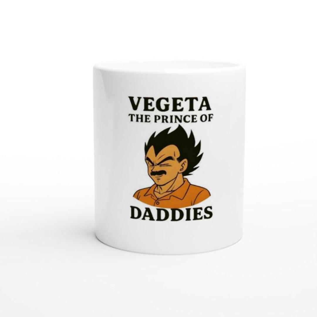 Vegeta Prince of Daddies Mug | Funny Dragon Ball Z Father’s Day Gift ...
